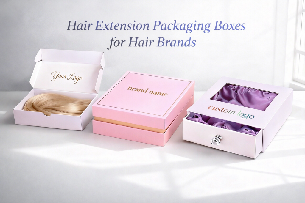 Custom Hair Extension Packaging Boxes for Hair Brands | SNPACKS – snpacks
